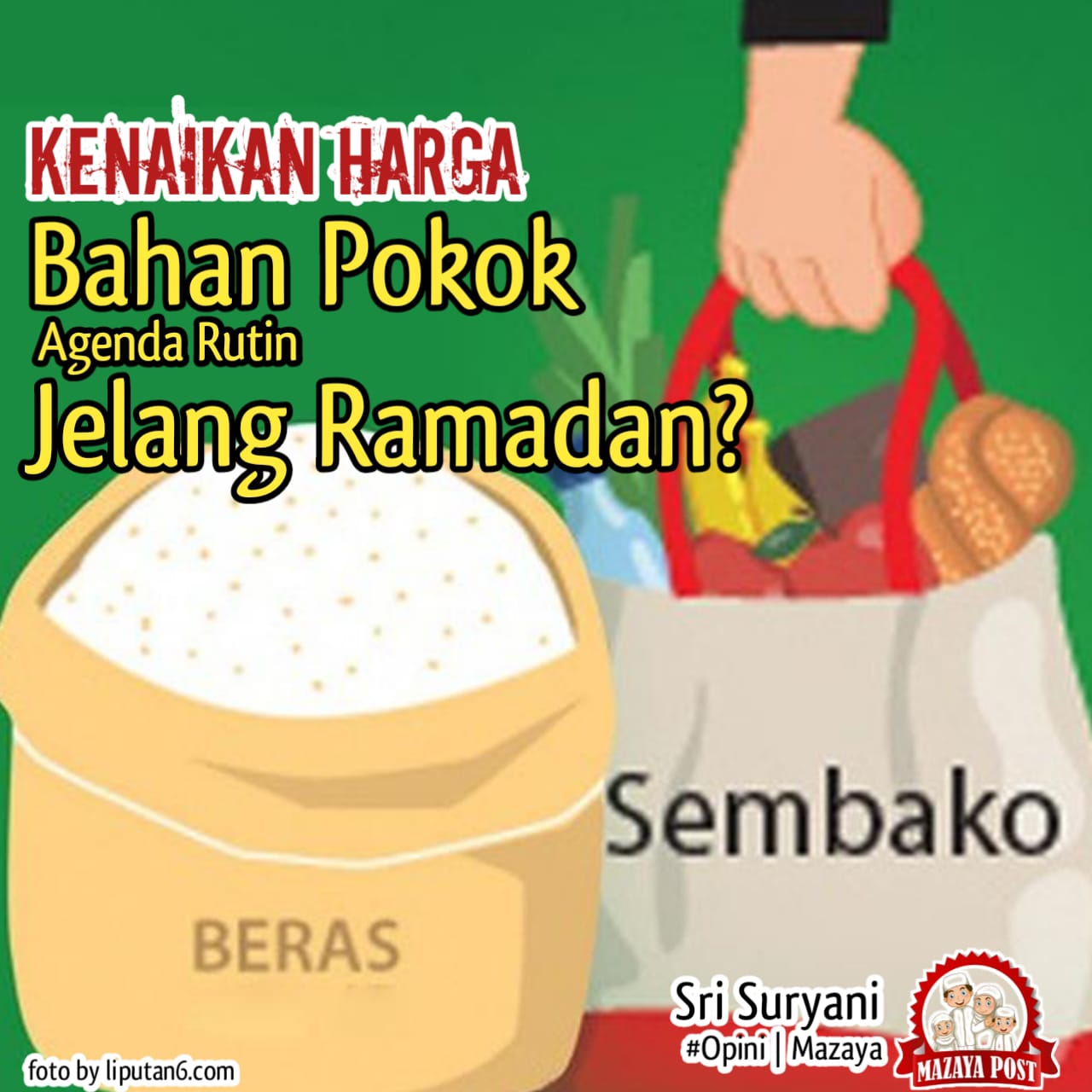 Kenaikan Harga Bahan Pokok, Agenda Rutin Jelang Ramadan? - Mazaya Post